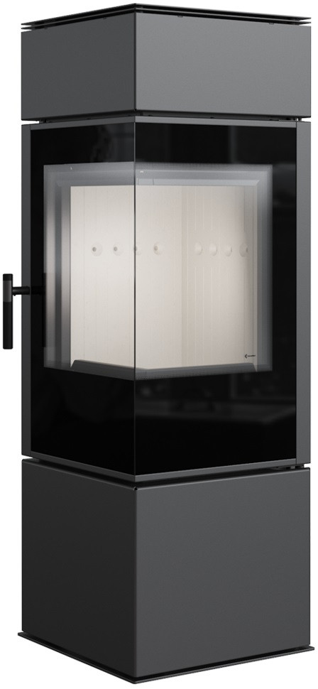 Kratki THOR 8 teplovzdušné oceľové krbové kachle rohové ...