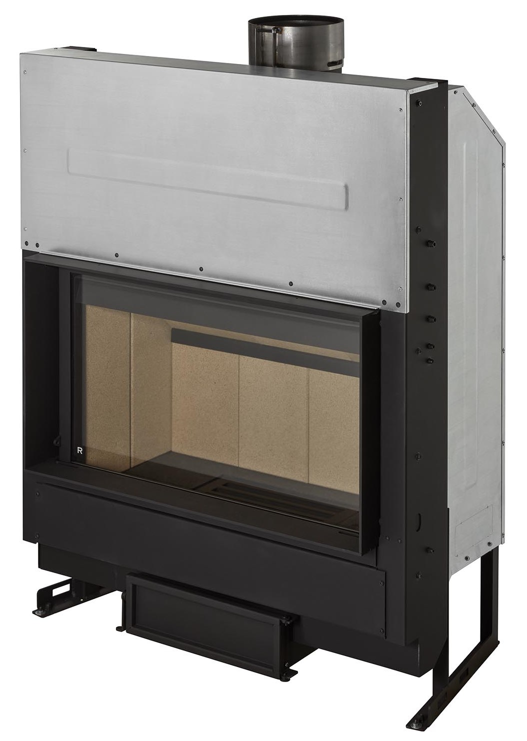 Rocal G450 moderná krbová vložka s výsuvnými dvierkami ...