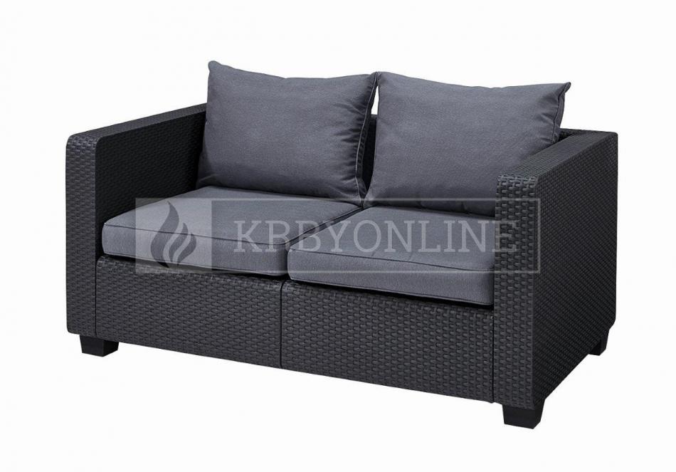 Keter Salta dvojsedadlová pohovka grafitová krbyonline