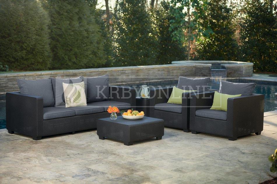 Keter Salta set záhradného nábytku grafitový (2 kreslá ...