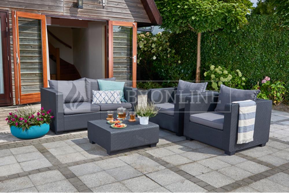 Keter Salta záhradný stolík grafitový krbyonline