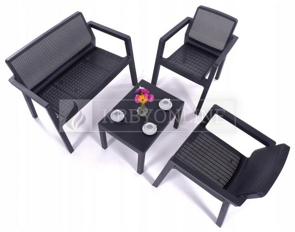 Keter Emily set balkónového nábytku grafitový (2 stoličky ...