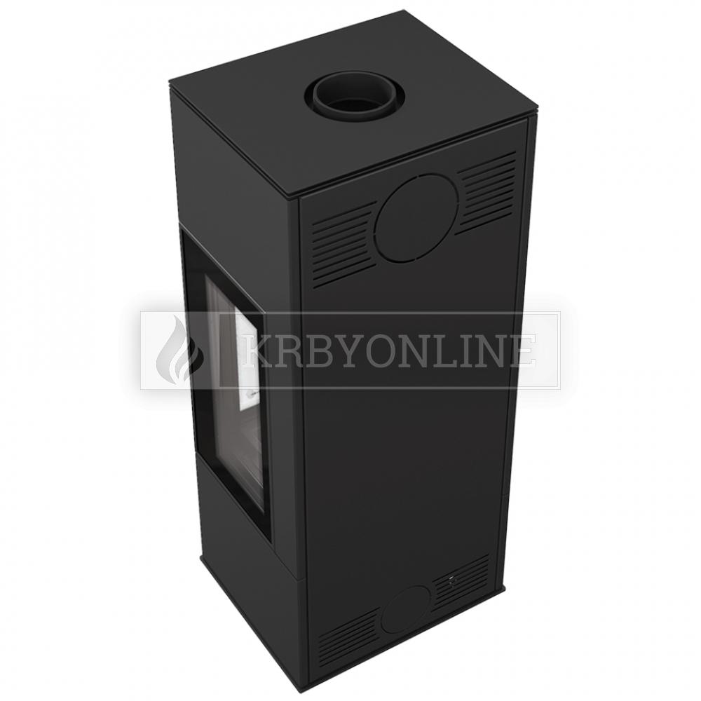 Kratki THOR 8 VIEW teplovzdušné oceľové krbové kachle ...